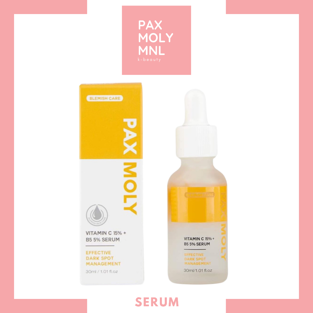 Pax Moly Vitamin C 15% + B5 5% Serum 30ml | Shopee Philippines