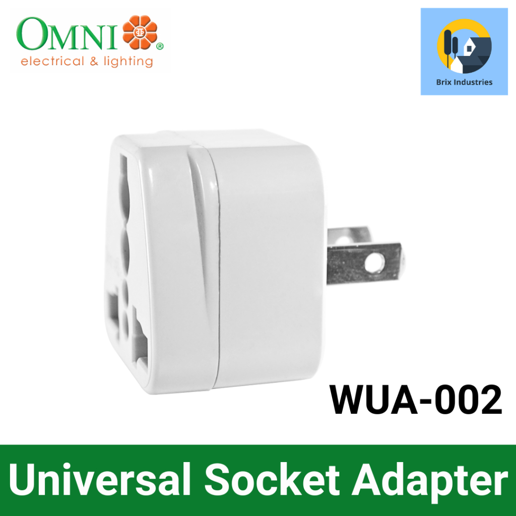 Omni Universal Socket Adapter 10A 250V~ #WUA-002 Travel Adapter ...