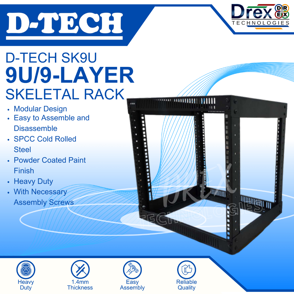 D-TECH 9U/9-Layer Skeletal Rack (Disassembled) | Shopee Philippines