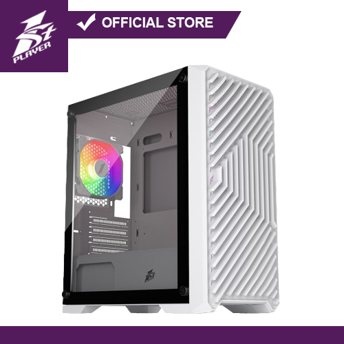 1STPLAYER TRILOBITE T5 MID-TOWER GAMING CASE W/ TG SIDE/ M-ATX (WHITE) | Shopee Philippines