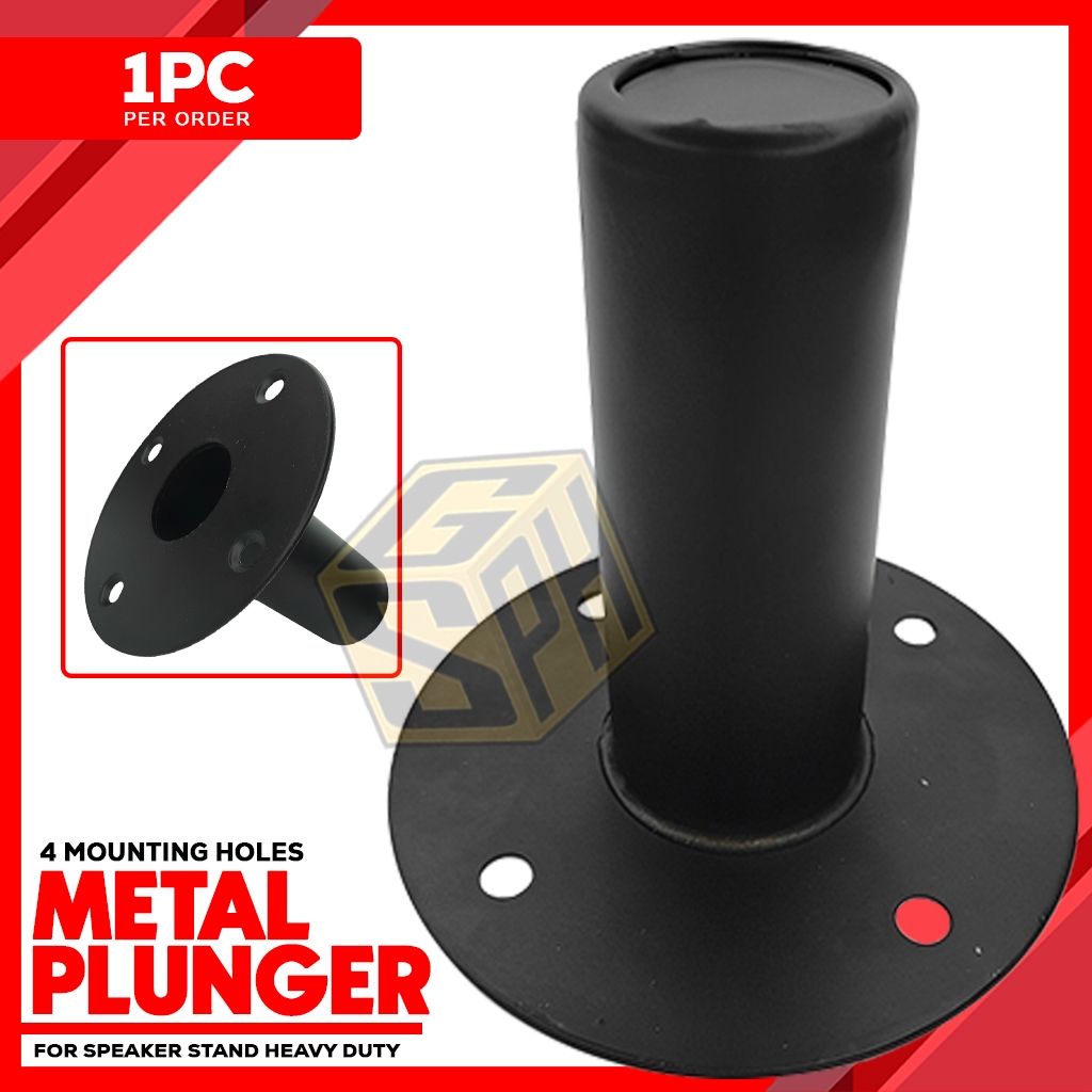 METAL PLUNGER FOR SPEAKER STAND/TRIPOD 4 MOUNTING HOLES HEAVY DUTY ...