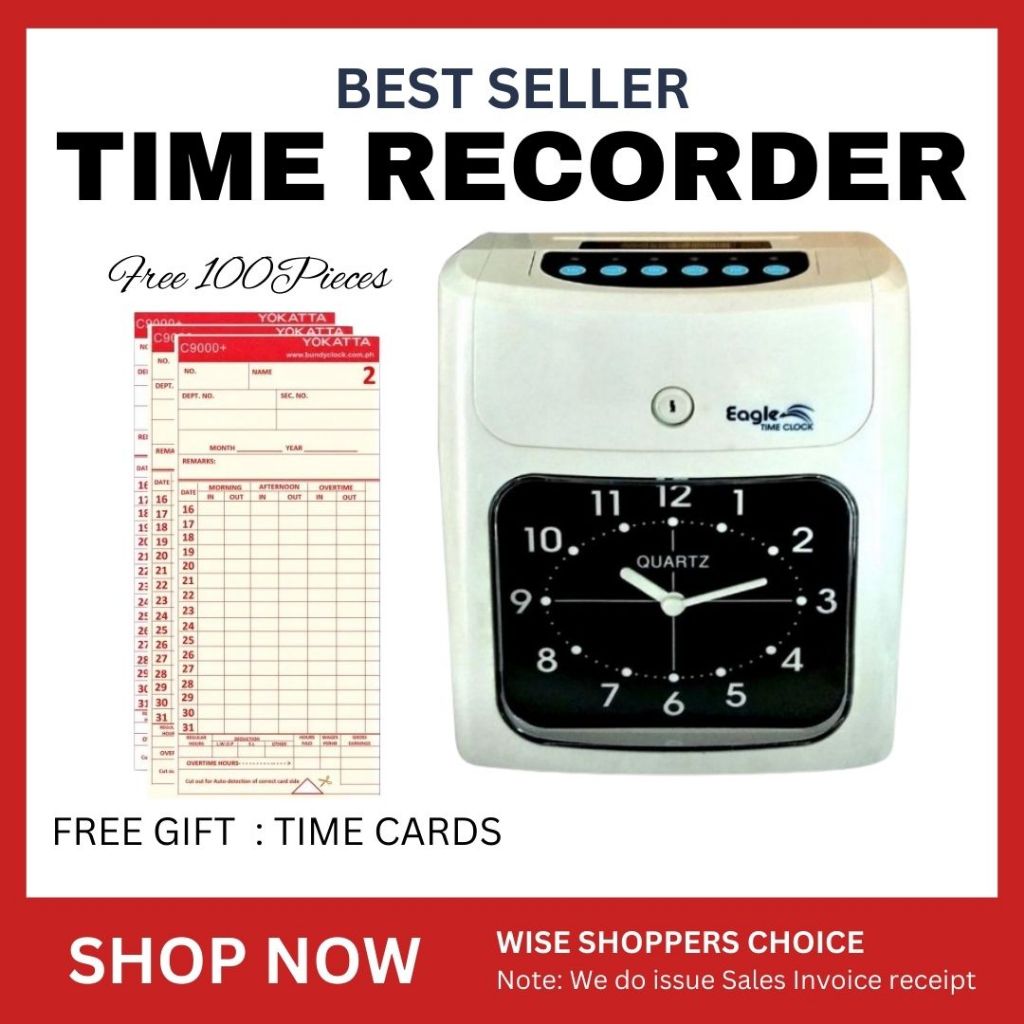 EAGLETIME Bundy Clock| Analog&Digital type| Time&Attendance Machine for ...