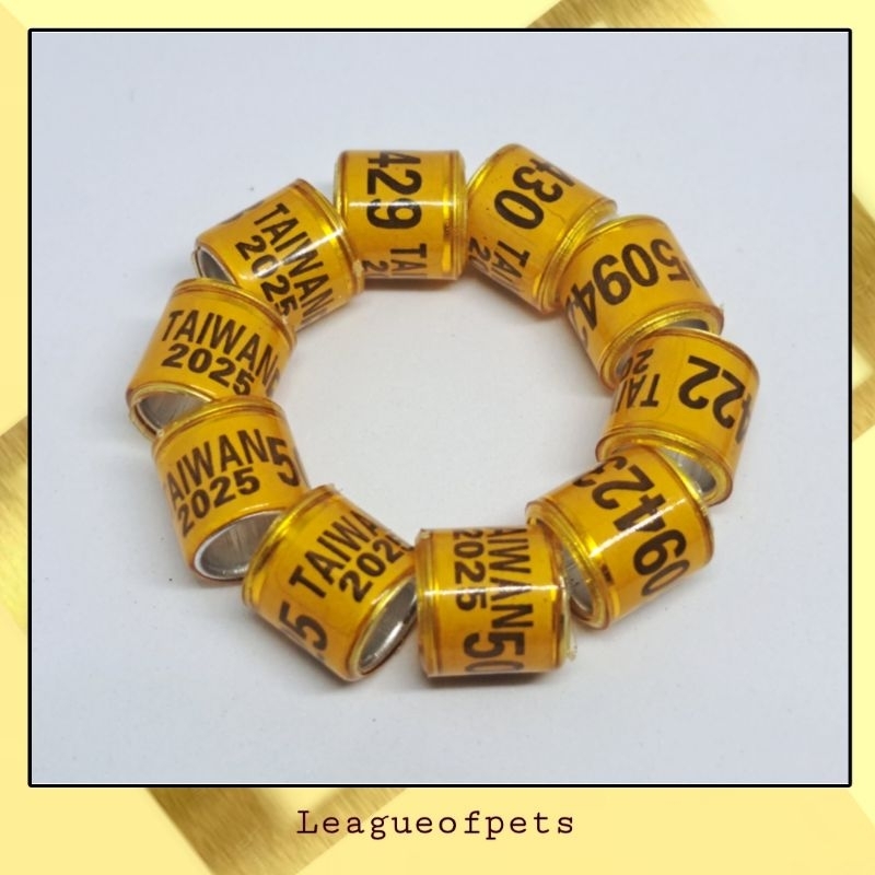 2025 10 pcs Taiwan Pigeon Ring , series number singsing ng kalapati ...