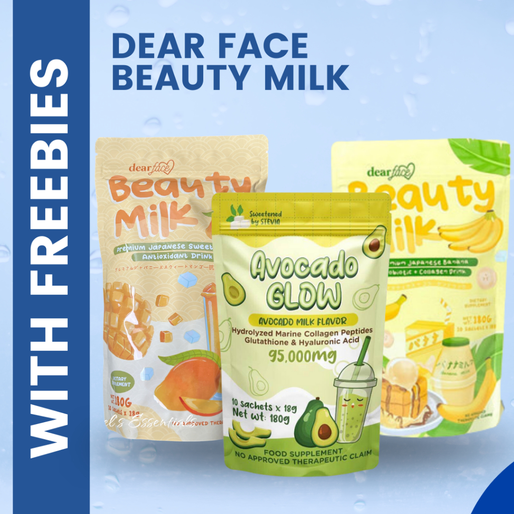 Dear Face Avocado Glow, Beauty Milk Mango, Beauty Milk Banana. | Shopee ...