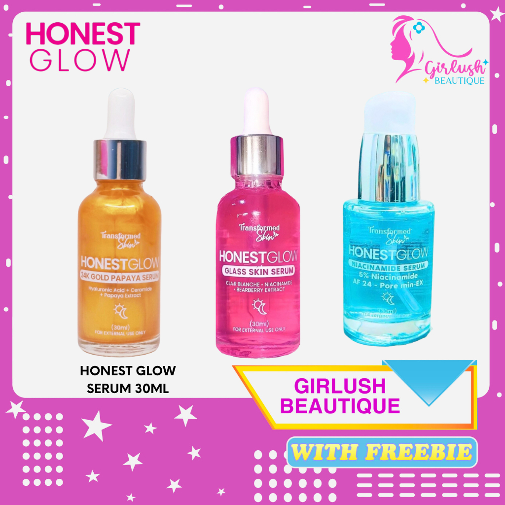 Honest Glow Face Serum (24k Gold Papaya Serum, Glass Skin Serum ...