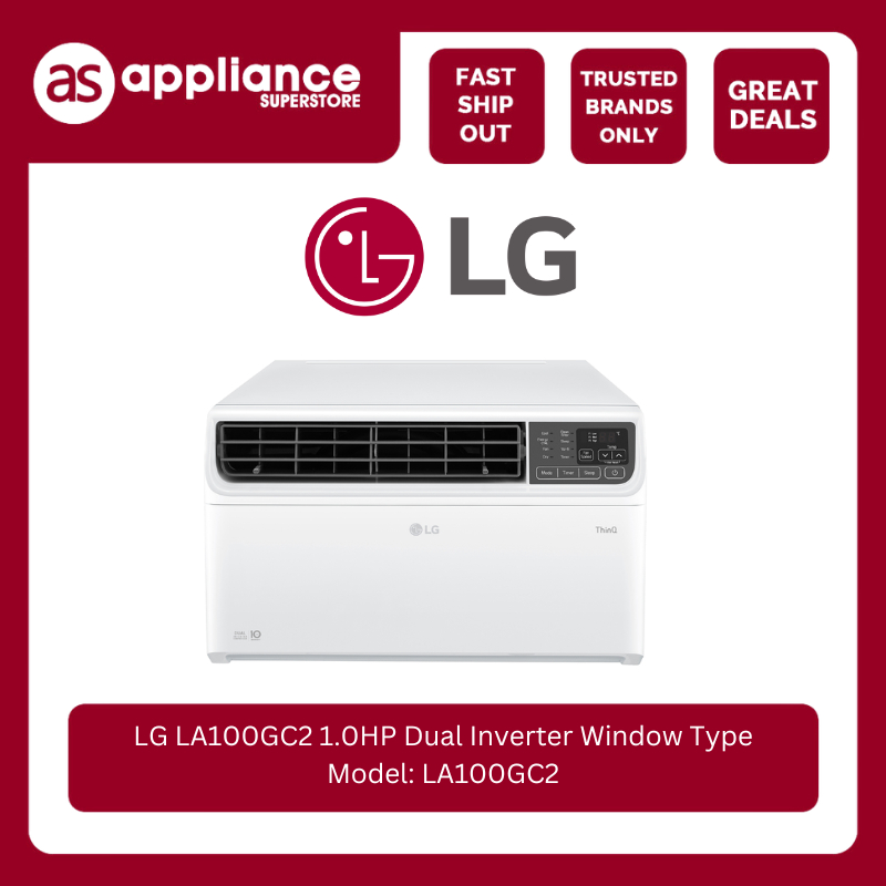 LG LA100GC2 1.0HP Dual Inverter Window Type | Shopee Philippines