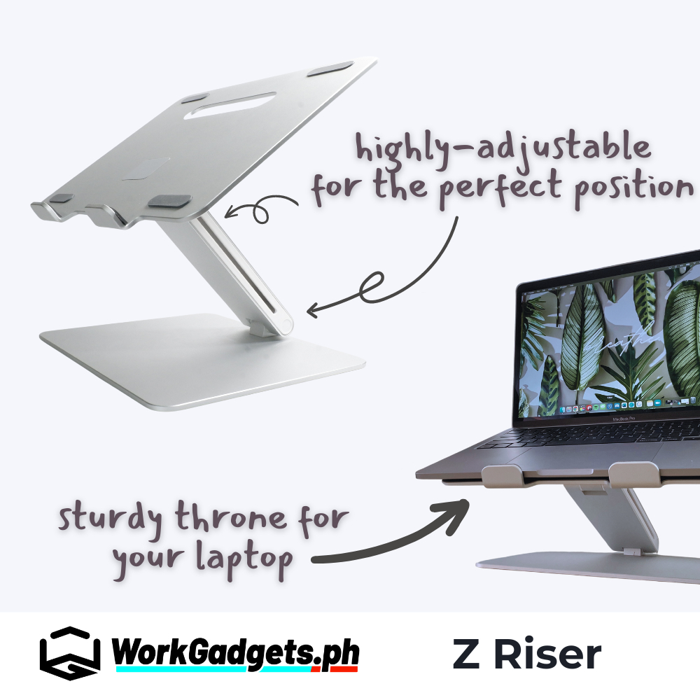 WG Z Riser — Adjustable Laptop Stand, Heavy-Duty, Ergonomic | Shopee ...