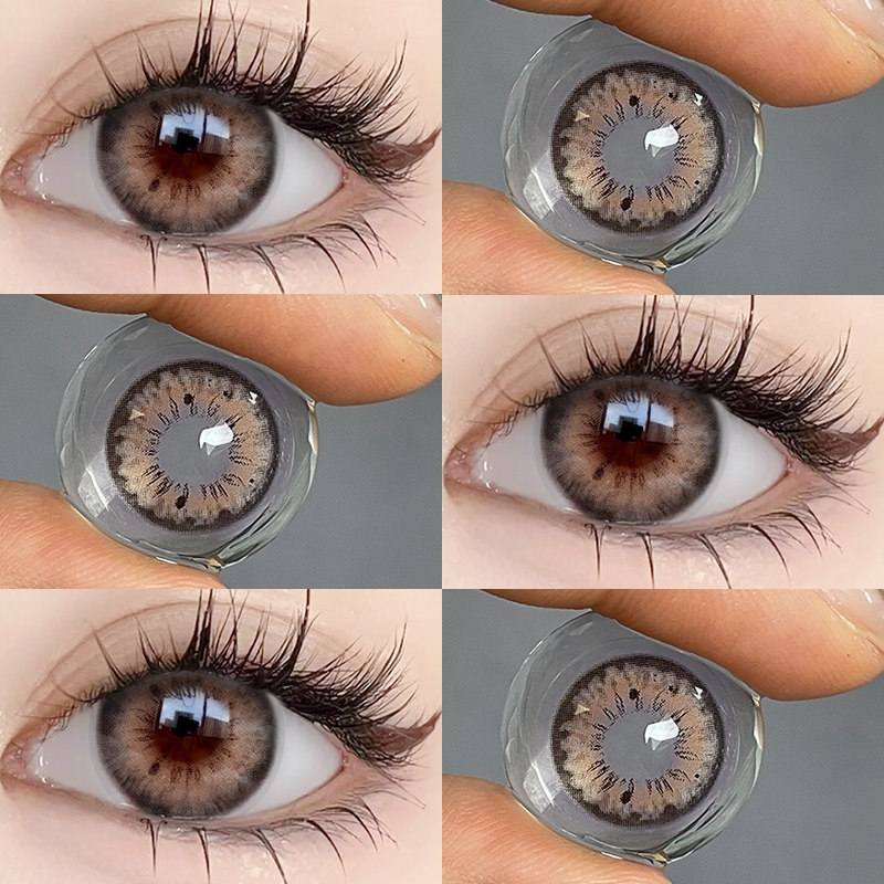 Midroo Black Spot Contact lens Brown Graded 0.00 2PCS\Pair 14.2MM FDA ...