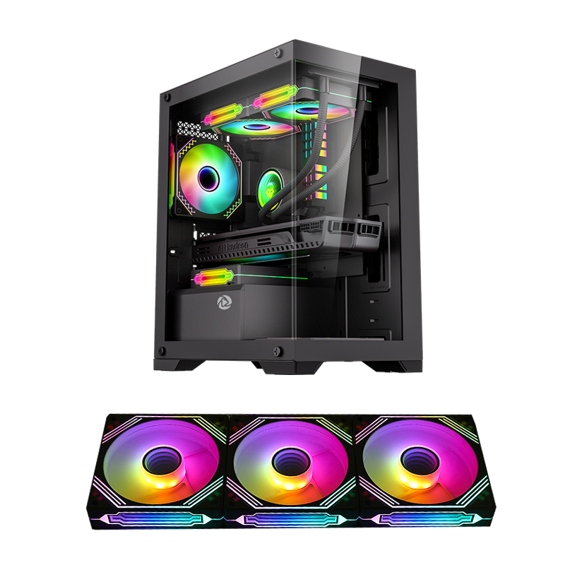Inplay OpenView V100 PC Case Gaming Computer Case Mid-Tower M-ATX ...