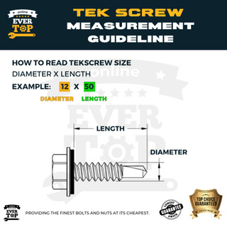 (1box) Tek Screw Wood & Steel/Metal (Sold Per Box) Text Screw | Tex ...