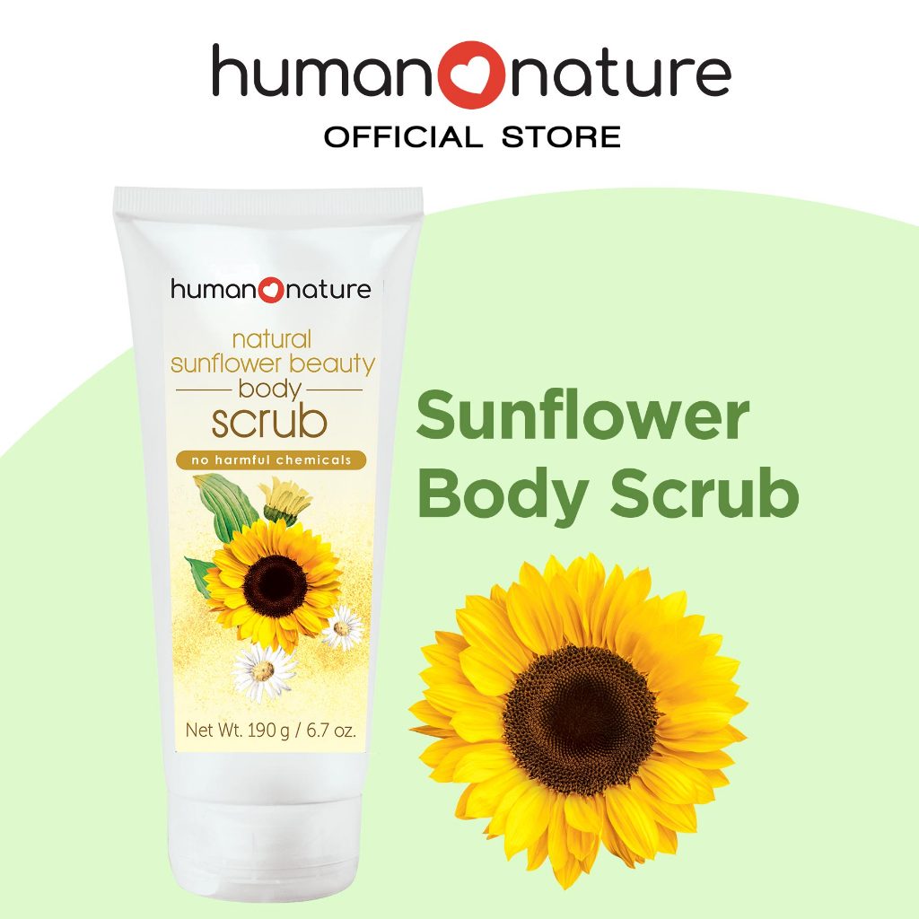 Human Nature Sunflower Beauty Body Scrub 190g (No Harmful Chemicals ...