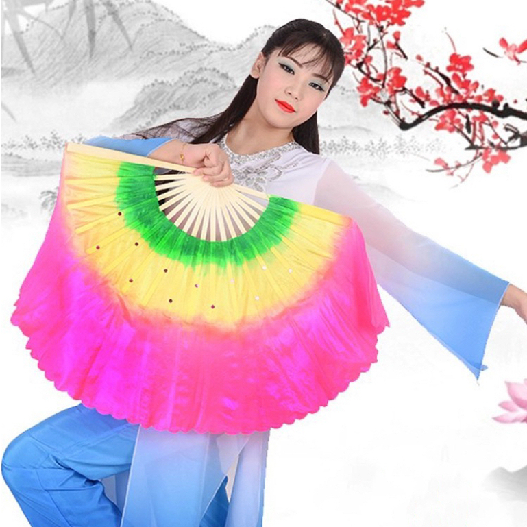 Long Fan extended fabric (dance props) Chinese Fan Dance Costume 31cm ...