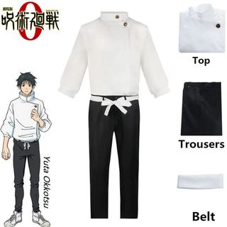 Anime Jujutsu Kaisen Yuta Okkotsu Cosplay Costume Uniforms Tops Pants ...