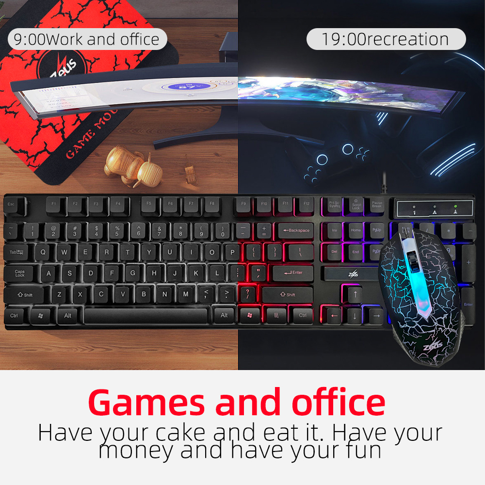 Centrix 4 in 1 PC Gaming Kit Gaming Keyboard Mouse Headset (zbox - 110 ...