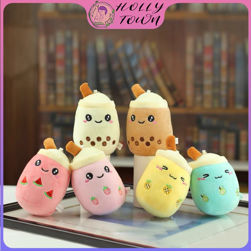 MilkTea keychain Pearl Tea Fruit Shake Stuff Toy COD Milk tea Bubble ...