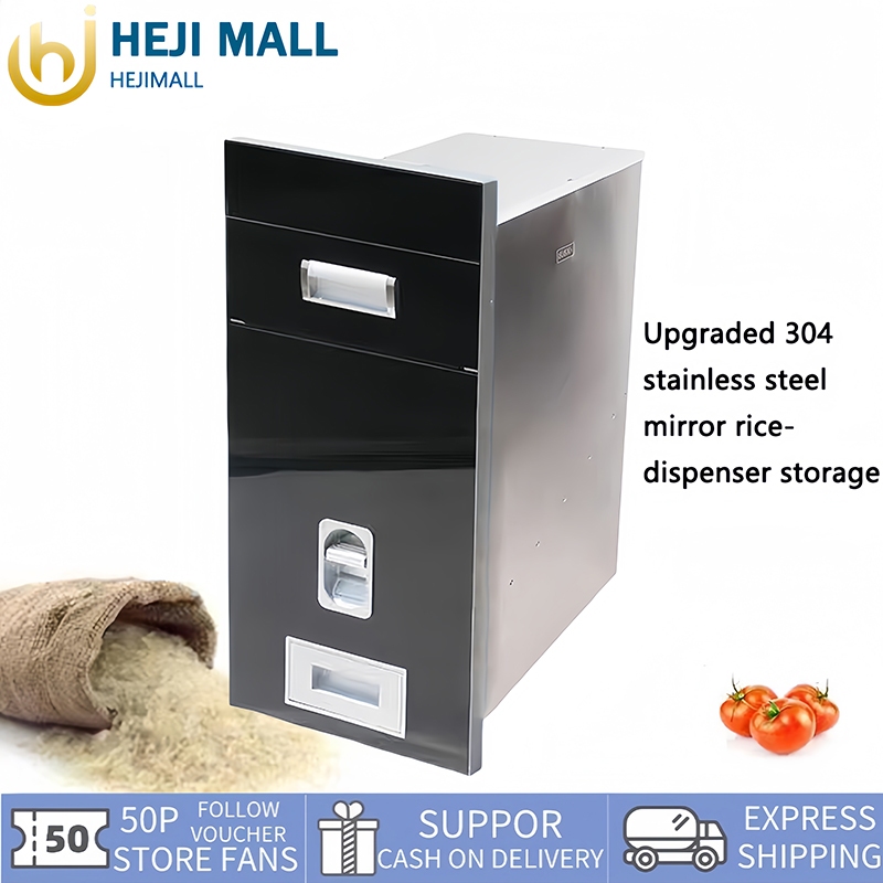 304 stainless steel rice storage high-grade household 25kg rice ...