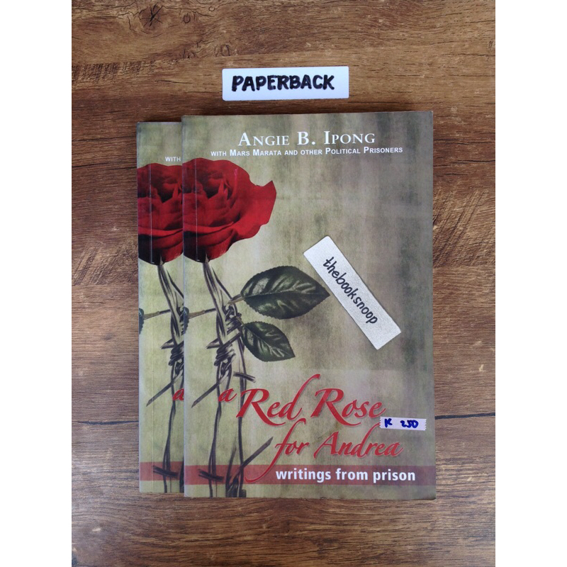 Red Rose for Andrea: Writings from Prison by Angie Ipong filipiniana ...