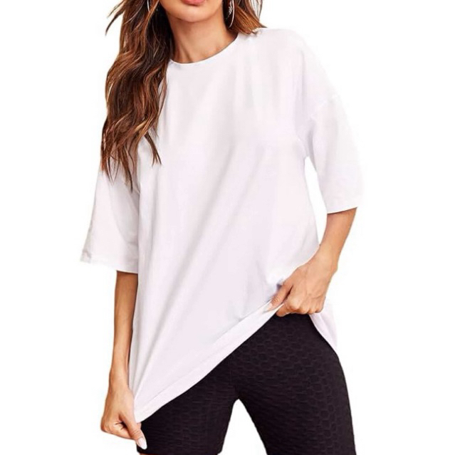 Mireya Basics | Leng Basic Shirt Loose Oversized T-shirt | Shopee ...