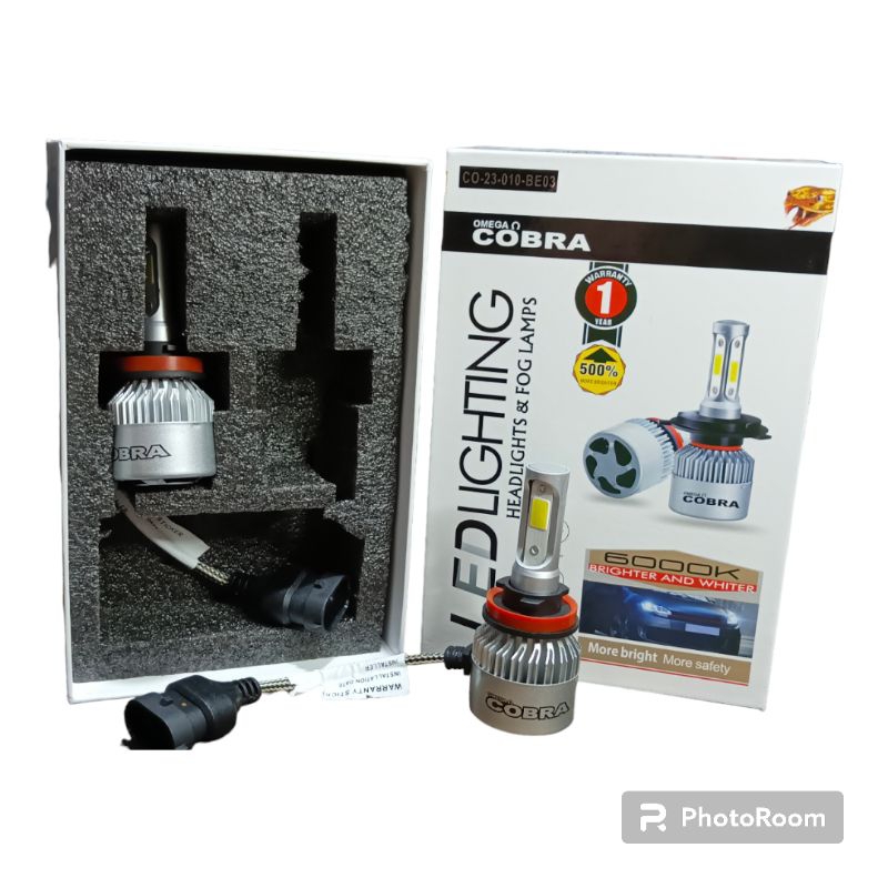HEADLIGHTS & FOG LAMPS COBRA -LED -HL29A8-H11 | Shopee Philippines