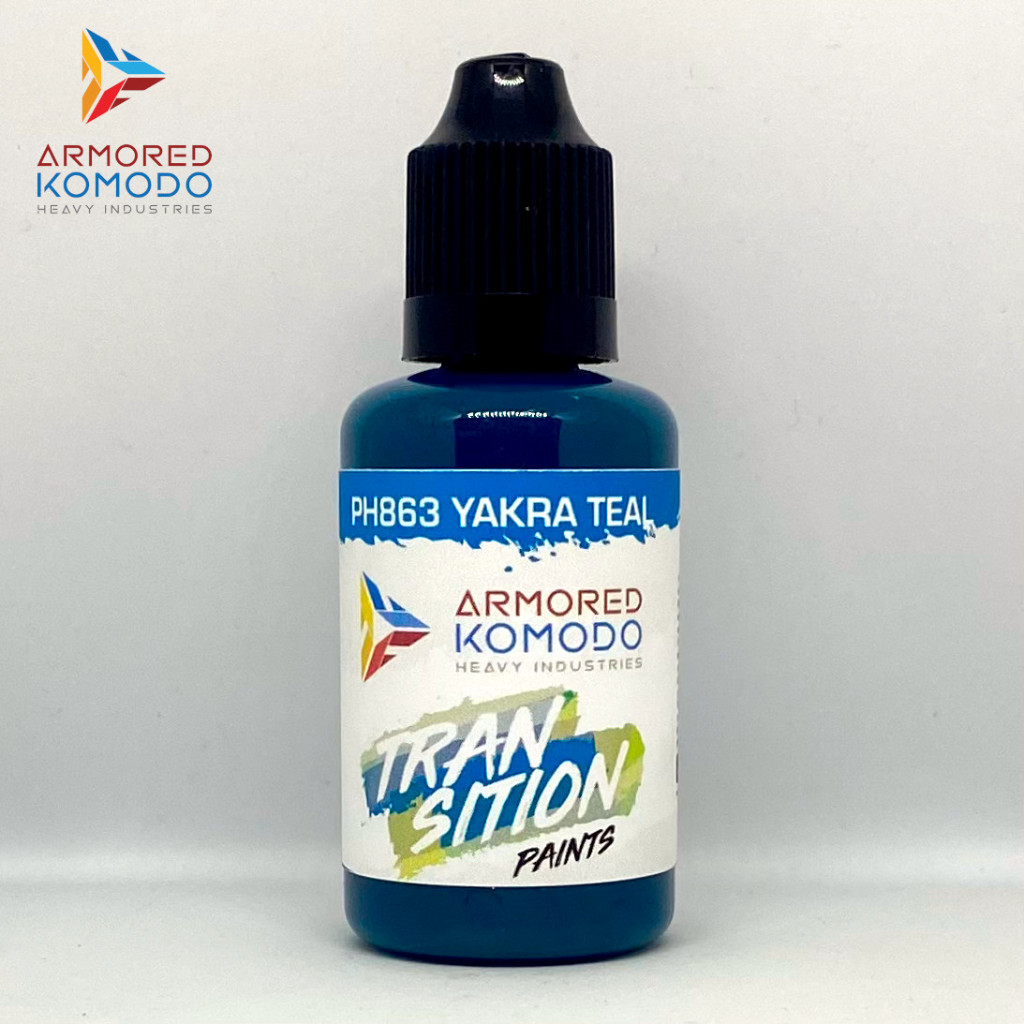Yakra Teal PH863 Transition Paint 30ml Armored Komodo Waterbased ...