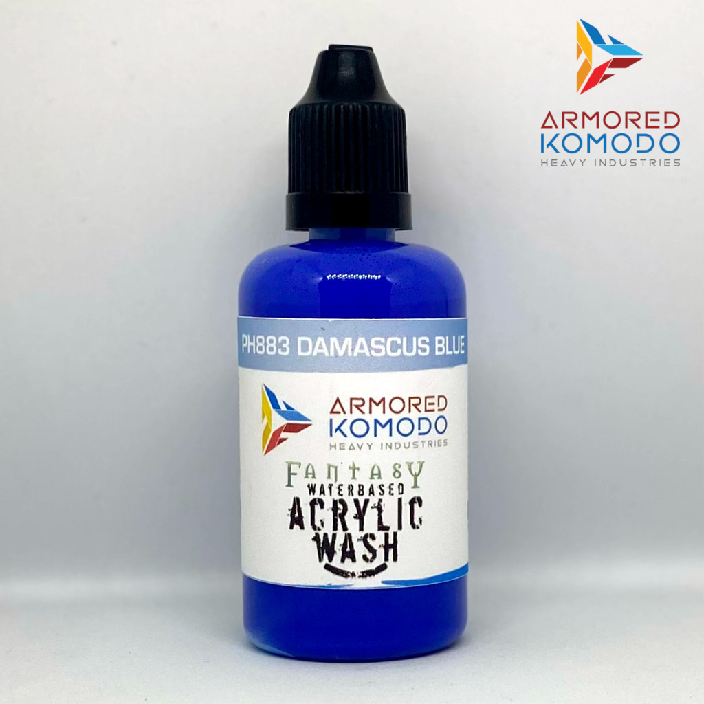 Damascus Blue Waterbased Wash PH883 50ml Armored Komodo Waterbased Acrylics | Shopee Philippines