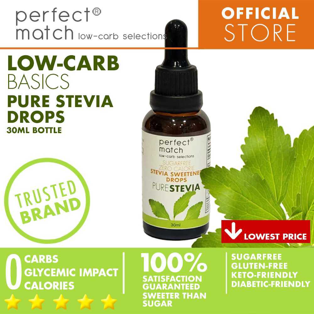 PerfectMatch Low-carb® | Stevia Drops Pure Stevia | Sugar-free ...