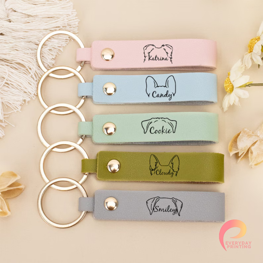 Custom Leather Keychain (Personalized Key Holder - K2) | Shopee Philippines