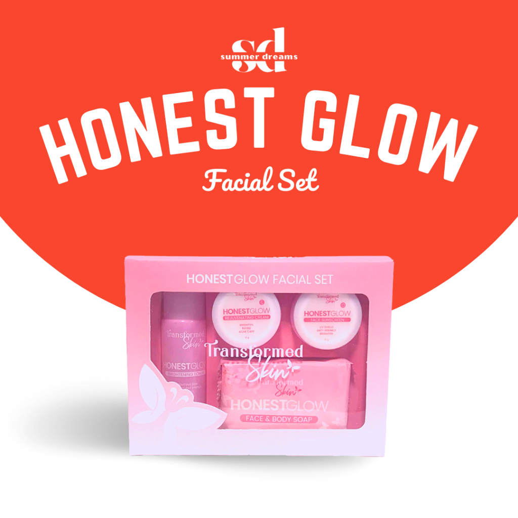 TRANSFORMED SKIN Honest Glow Facial Set 4in1 | Shopee Philippines