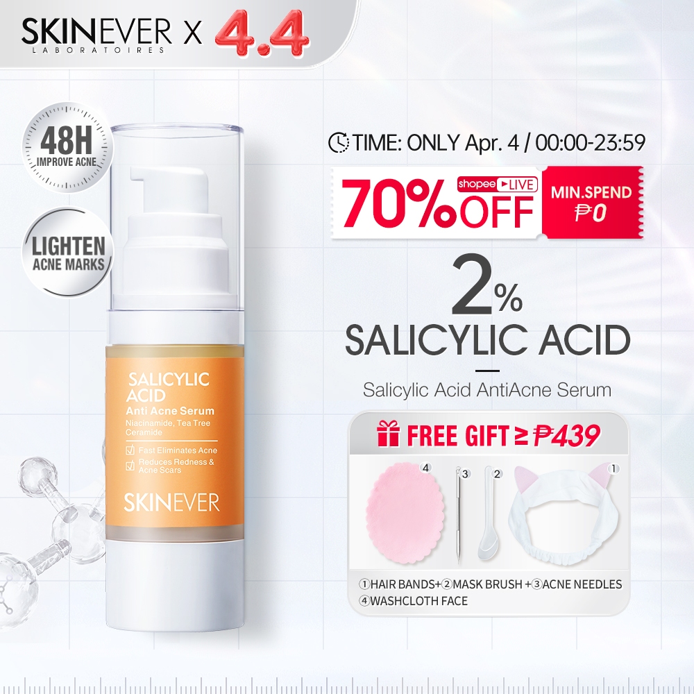 SKINEVER Salicylic Anti Acne Serum Anti-aging Acne Repairing Skin ...