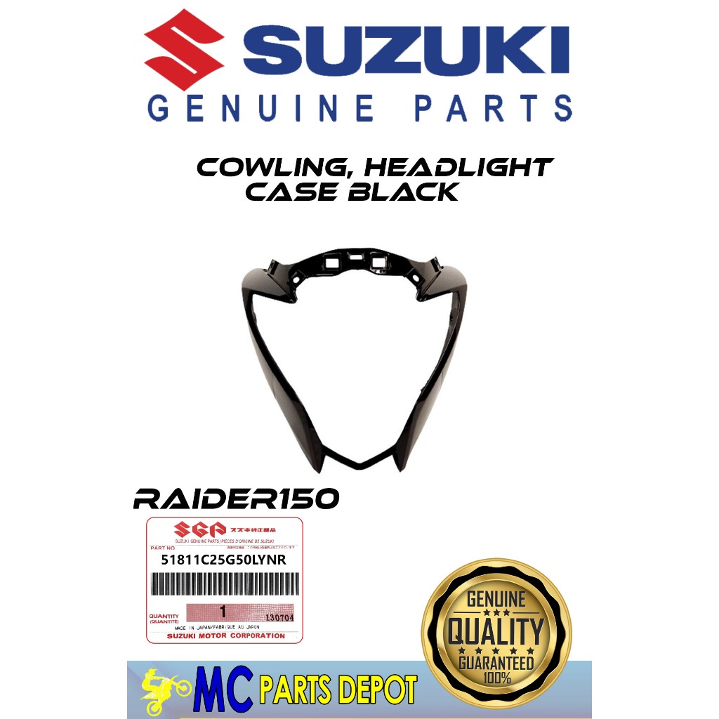 SUZUKI GENUINE COWLING, HEADLIGHT CASE FOR RAIDER 150 REBORN ...