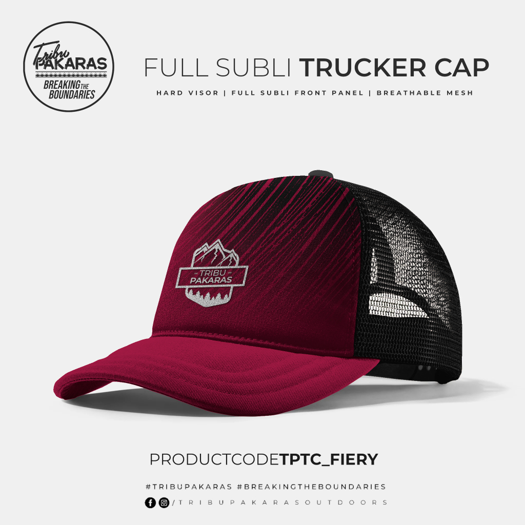 TPTC_FIERY FULL SUBLI TRUCKER CAP | Shopee Philippines