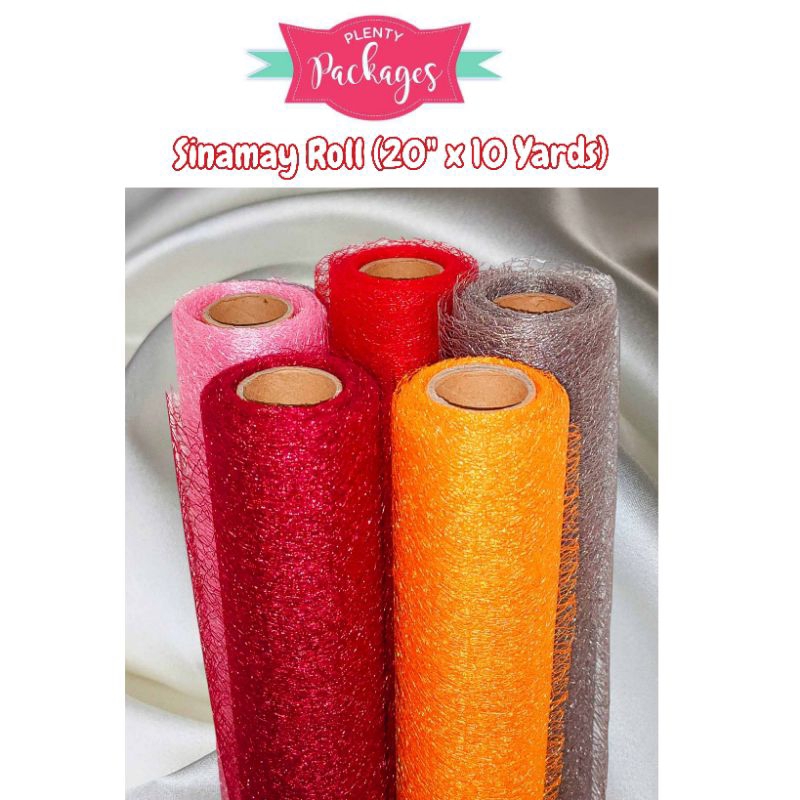 Sinamay Roll 20" x 10 Yards (Flower Wrapper/Crafts/Decoration) | Shopee ...