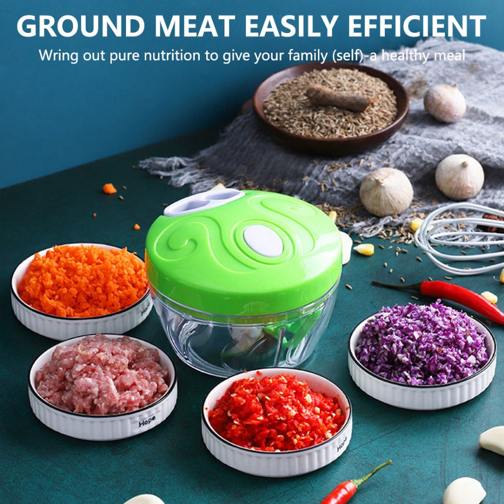 Mini Slicer Vegetable Food Chopper Sauce Blender Hand Hold ...