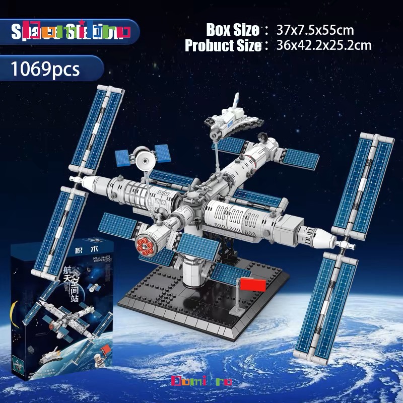 1069pcs Building Blocks Sets Toys Space Station with Astronaut ...