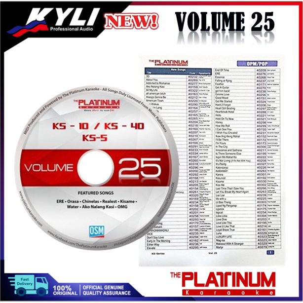 Platinum KS-10/KS-40/Junior 2/K-box/ KS-5 VOLUME 25 (UPDATE CD) | Shopee Philippines