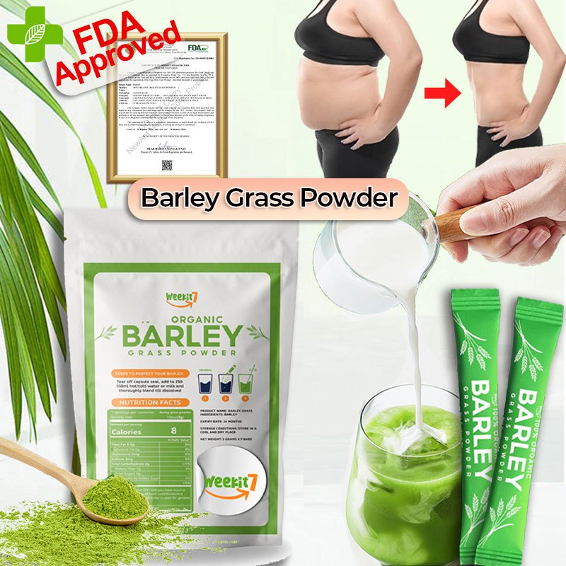 【FDA Approved】 Weekit7 Barley Grass Powder Original 100% Healthy and ...