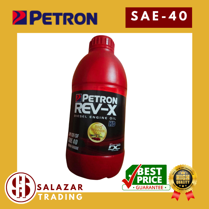 PETRON REV-X 40 SAE 40 1LITER DIESEL ENGINE | Shopee Philippines