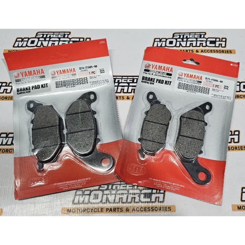GENUINE BRAKE PAD FRONT / REAR FOR YAMAHA XMAX 300 V1 / V2 | Shopee ...