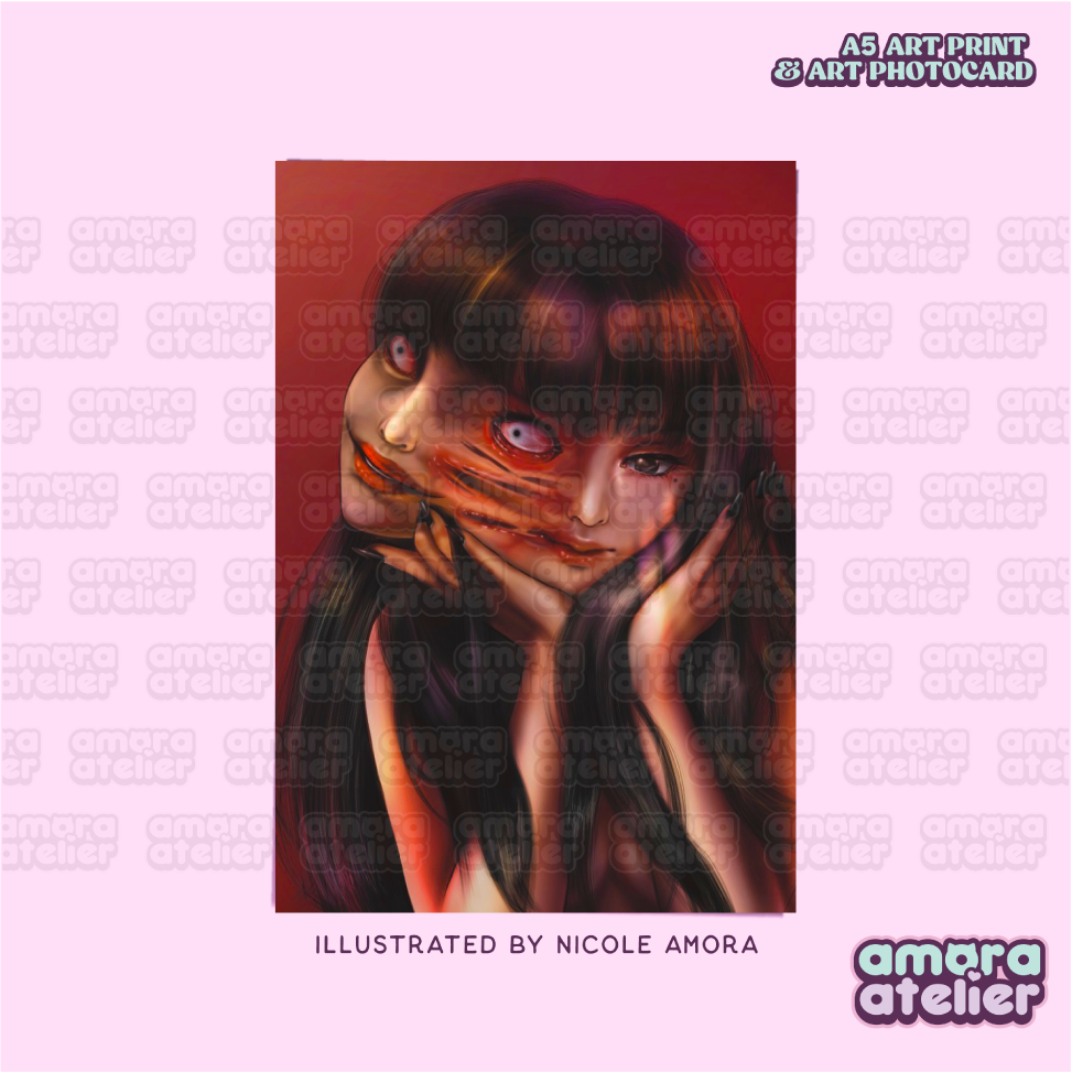 Art Print And Photocard Tomie Kawakami Fan Art By Amora Atelier