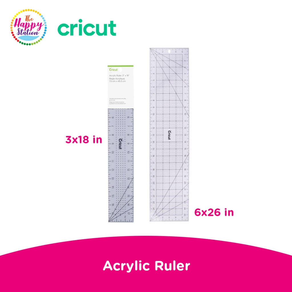 CRICUT | Acrylic Rulers, Blue/Lilac/Rose | Shopee Philippines