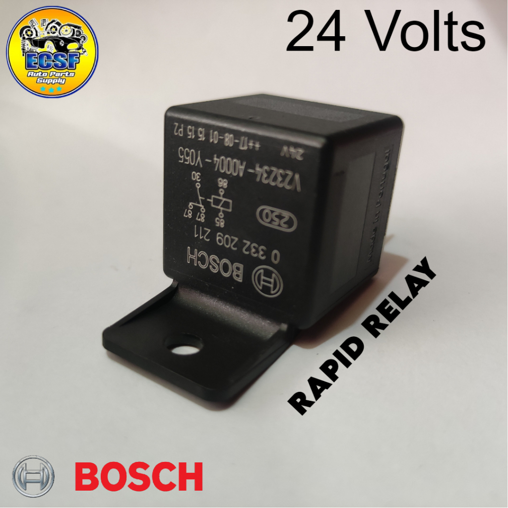 BOSCH MINI-RELAY 24 Volts 5-PIN FOR (CARS LIGHTS-HORN-ALARM) | Shopee ...