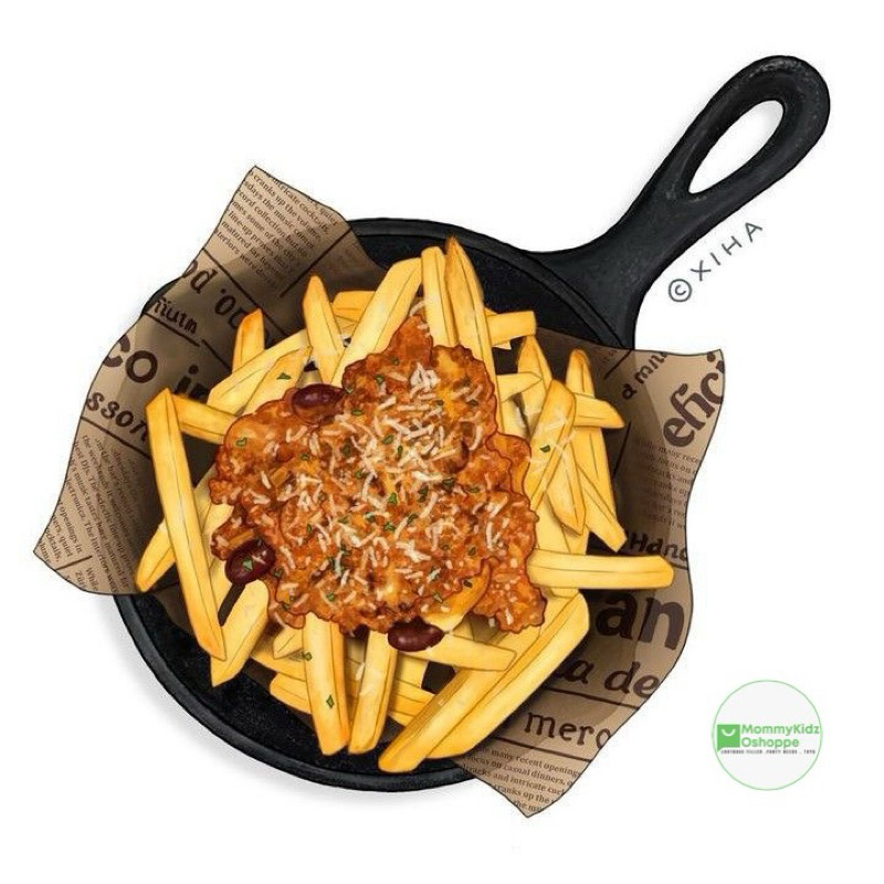 FRENCH FRIES THEME Wall decor A4 Size Laminated | Shopee Philippines