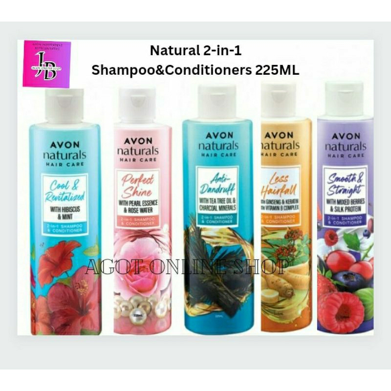 AVON NATURALS 2-IN-1 SHAMPOO & CONDITIONER 225ML | Shopee Philippines