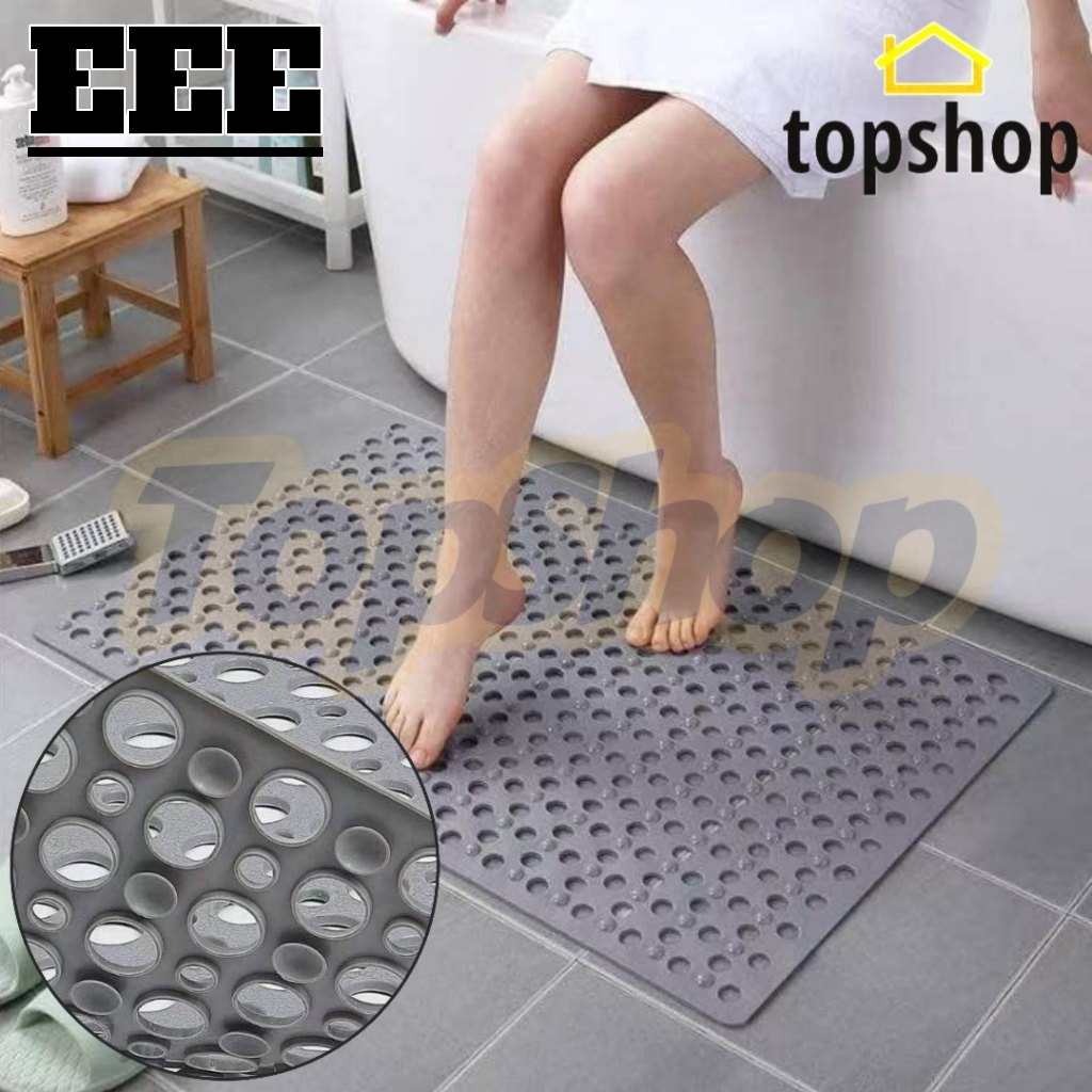 TOPSHOP EEE 1pc HOT Shower Mat Non Slip with Suction Cups and Drain ...