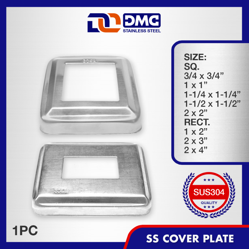 1PC Stainless Cover Plate Square Flange Cover Square Tube Rectangular ...