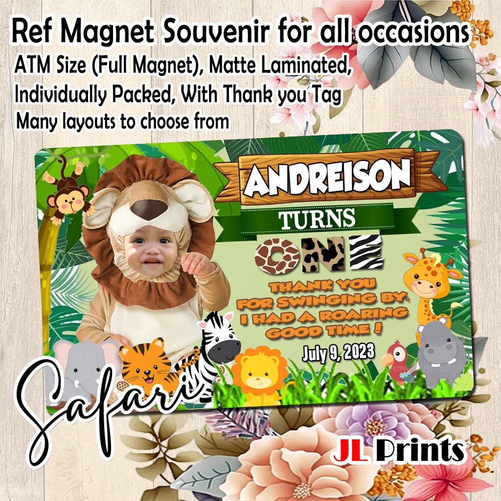 Personalized Safari Ref Magnet Souvenir | Shopee Philippines