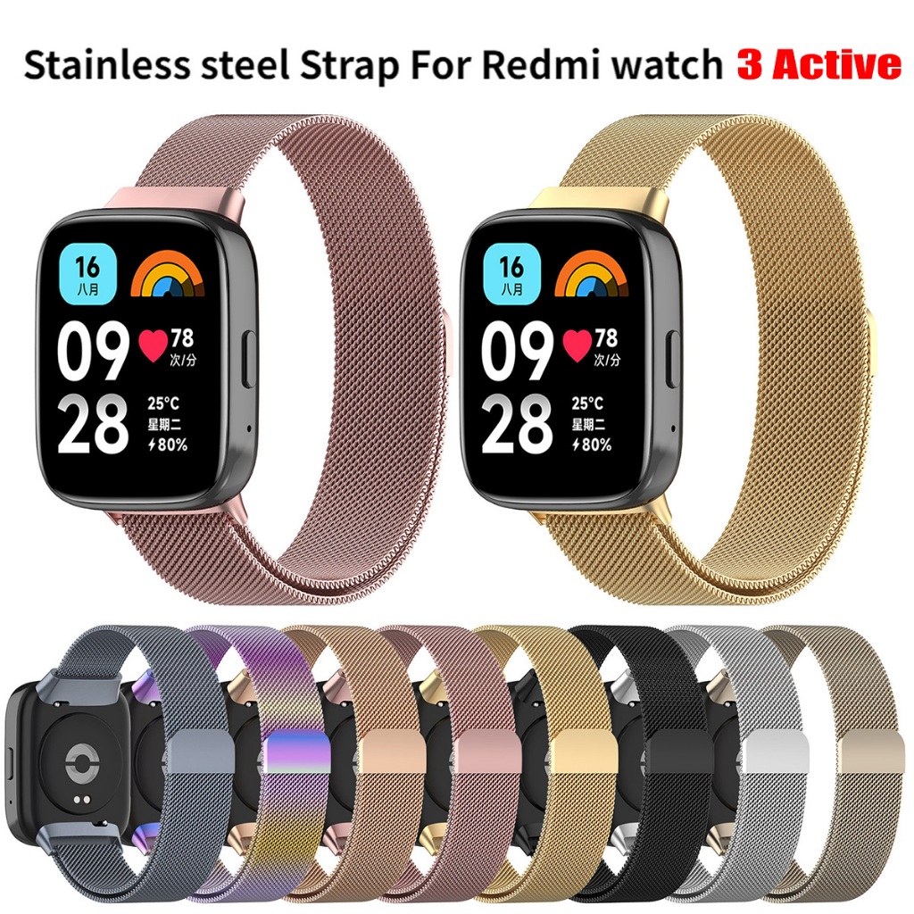 Metal Watchband for Redmi Watch 3 Active Bracelet Strap Belt ...