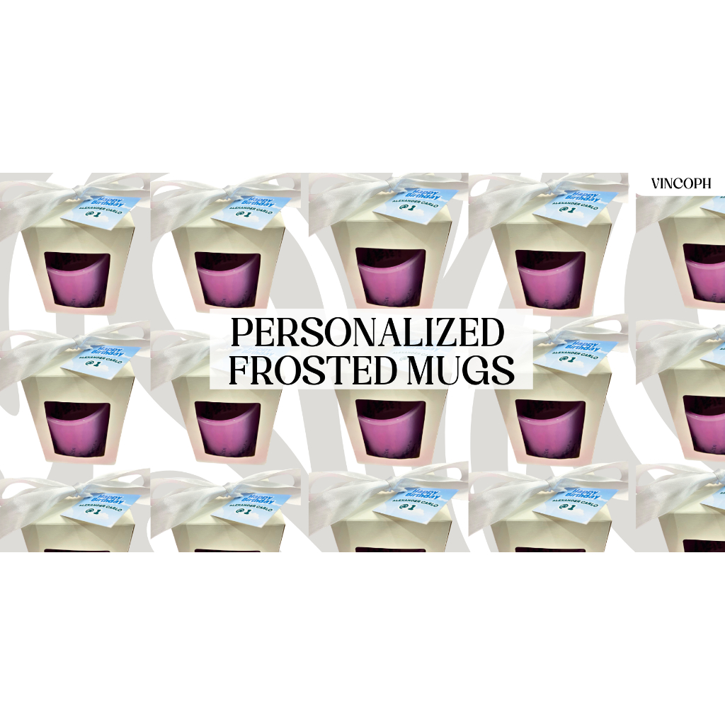 Personalized Frosted Mug with print/ Souvenirs/giveaways/gift/mug/glass ...