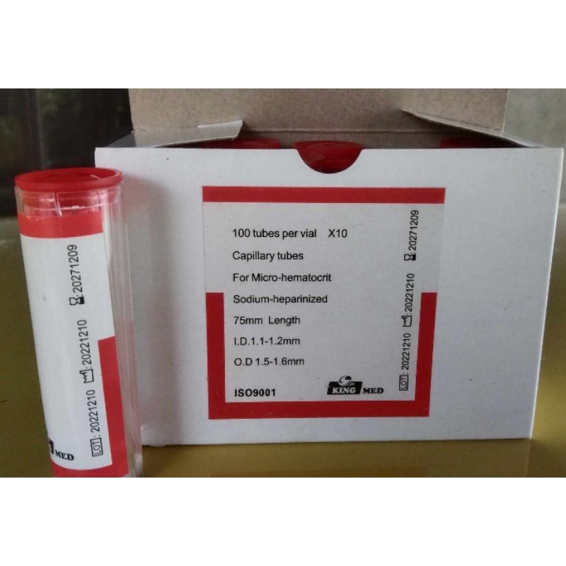 capillary tube SOLD PER BOTTLE 100's/vial | Shopee Philippines