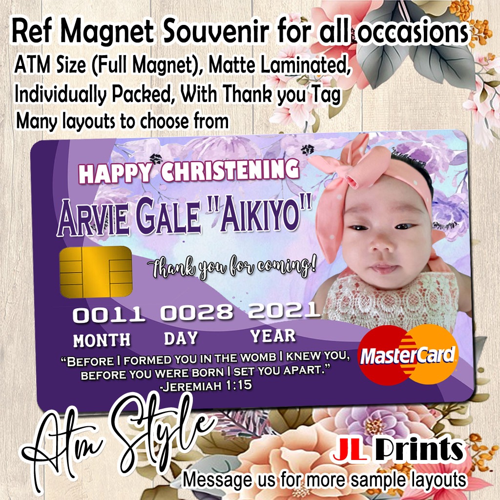 Ref Magnet Souvenir ATM style | Minimum order of 30pcs | Shopee Philippines